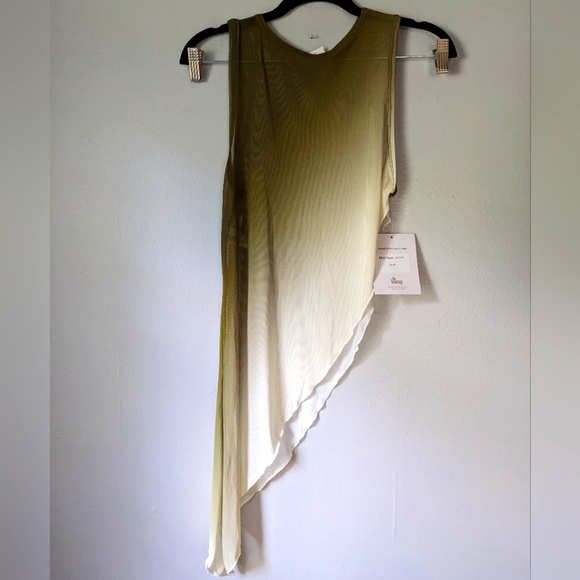 The Lineup | Tops | Custom Dancewear The Line Up Alba Mesh Asymmetrical ...